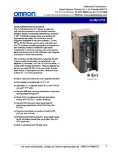 Omron-PLC-CJ1M-Catalog-IndMALL - IndMALL Automation